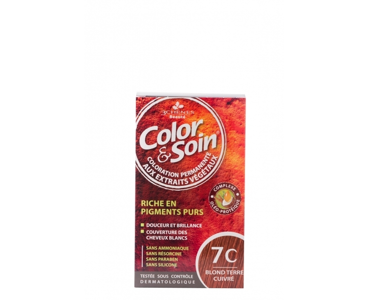 其他仓 3橡树植物染发膏7C LES 3 CHENES COLOR ET SOIN 7C 60ml+60ml+15ml-法国淘淘