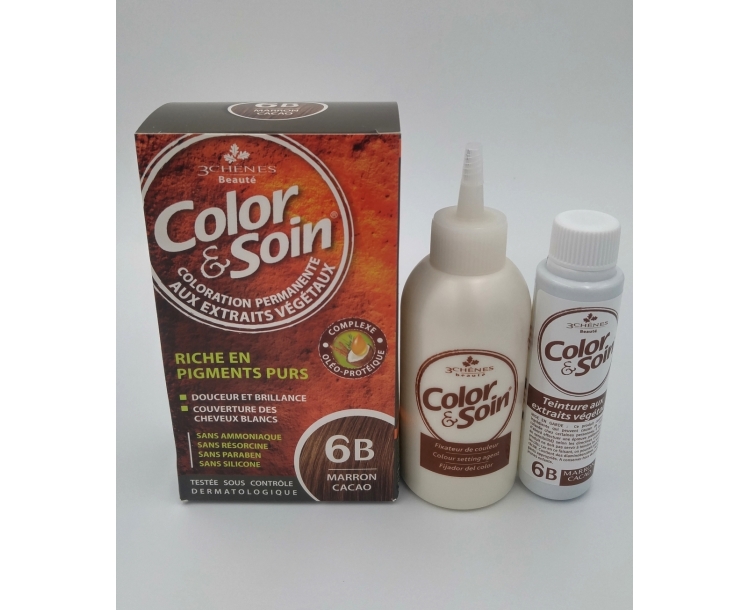 其他仓 3橡树植物染发膏6B LES 3 CHENES COLOR ET SOIN 6B 60ml+60ml+15ml-法国淘淘
