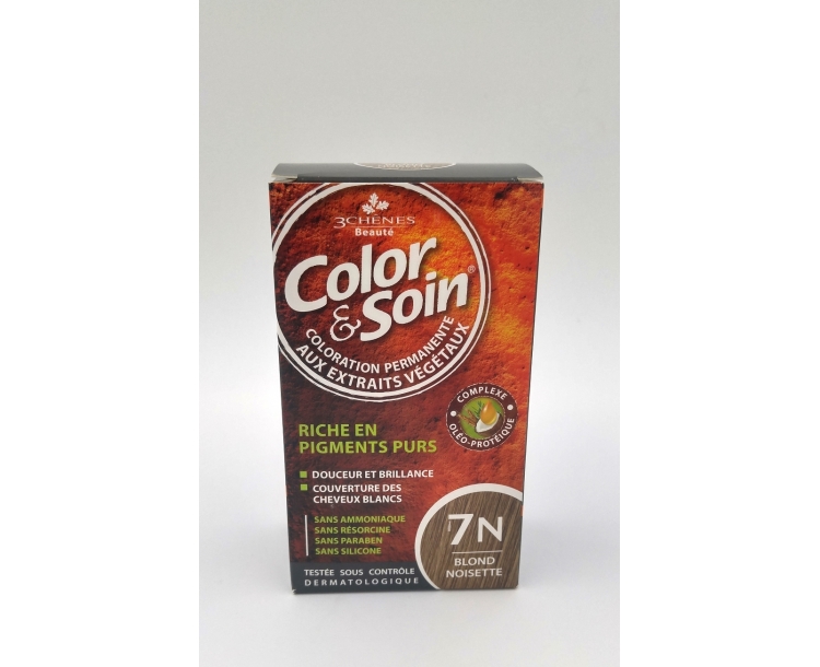 其他仓 3橡树植物染发膏7N LES 3 CHENES COLOR ET SOIN 7N 60ml+60ml+15ml-法国淘淘